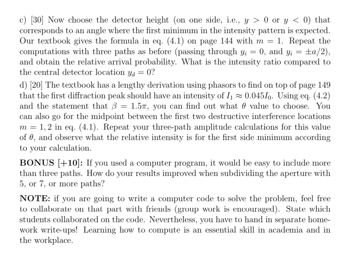 Solved 1 2040: Homework 1= Sum over paths method In Class 2 | Chegg.com
