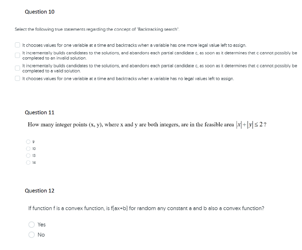 Solved Question 10 Select the following true statements | Chegg.com