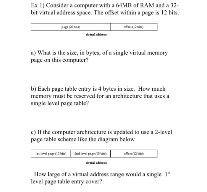 Solved Consider a computer with a 64MB of RAM and a 32- bit | Chegg.com