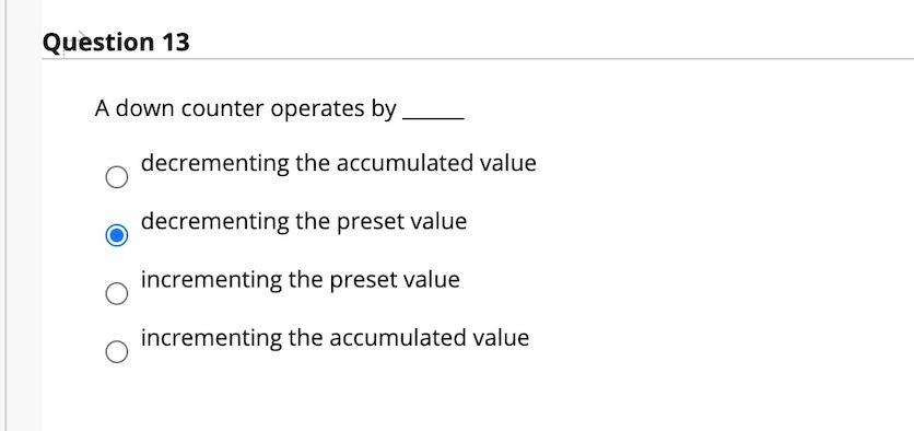 Solved Question 16 The on-delay timer instruction is shown | Chegg.com