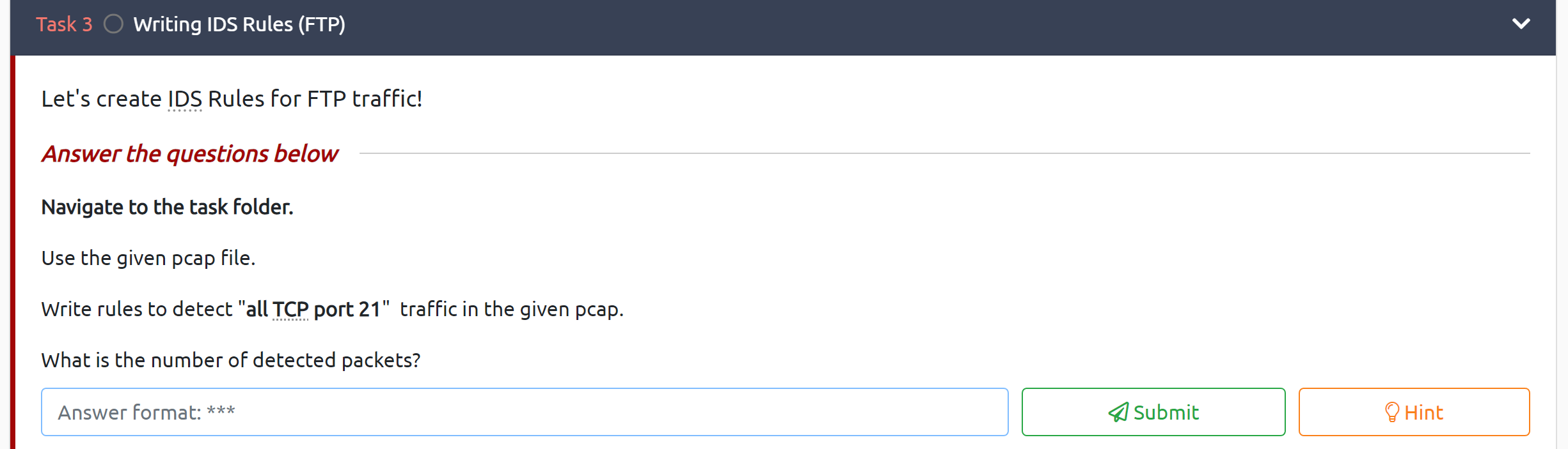 Solved Let's create IDS Rules for FTP traffic! Answer the | Chegg.com