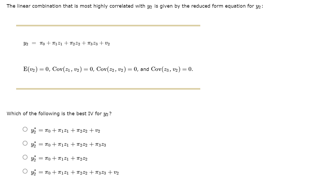 Solved 6. A single endogenous explanatory variable Consider | Chegg.com