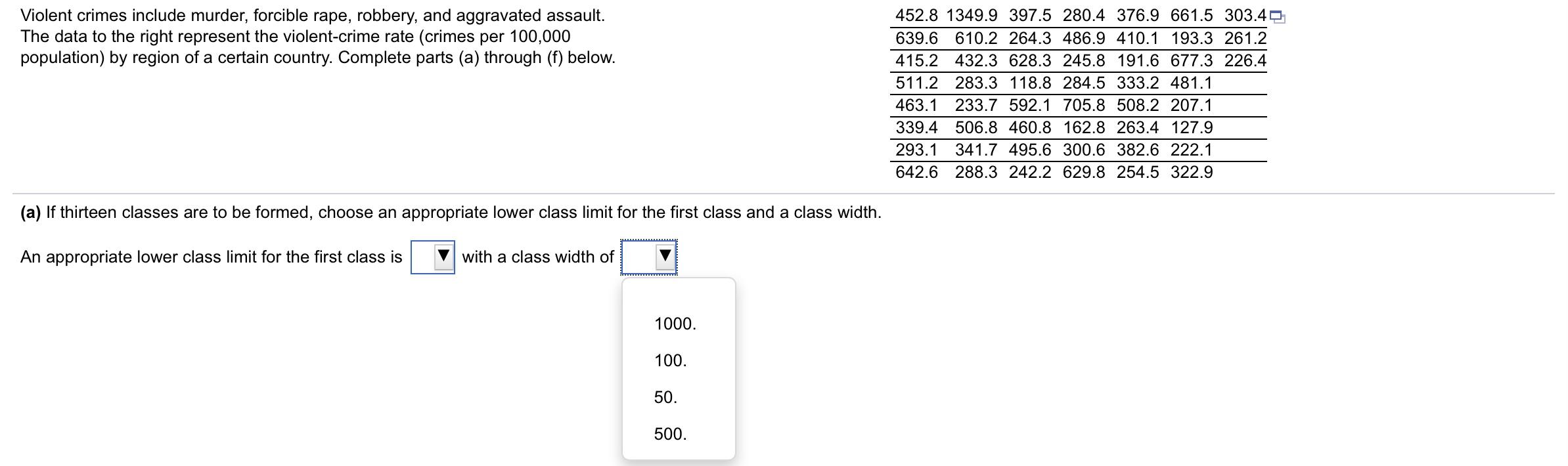 Solved Not sure how to solve. Both drop down options | Chegg.com