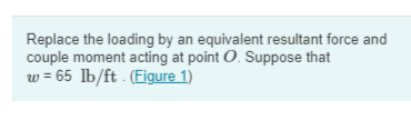 Solved Replace the loading by an equivalent resultant force | Chegg.com