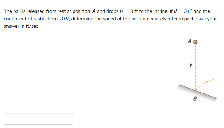 Solved The ball is released from rest at position A and | Chegg.com