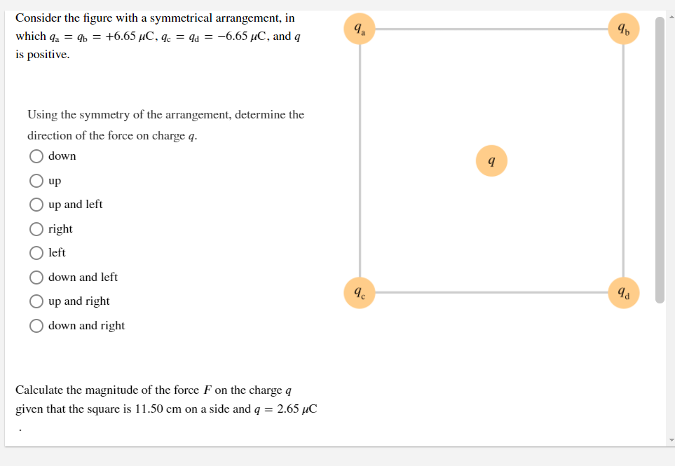 Solved Consider the figure with a symmetrical arrangement, | Chegg.com