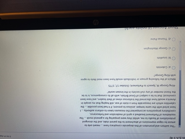 Solved "The authors and promoters of this desperate | Chegg.com