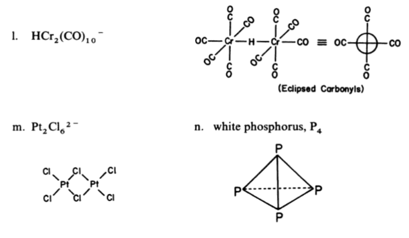 Solved 1-10. Assign each molecule below to the proper point | Chegg.com