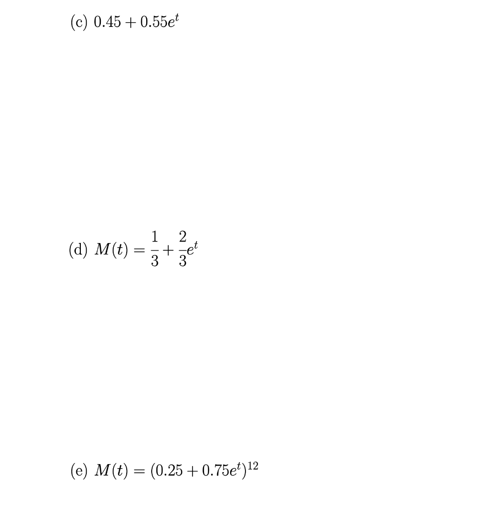 Solved 15. Find the values of μ,σ2, and σ, when the | Chegg.com