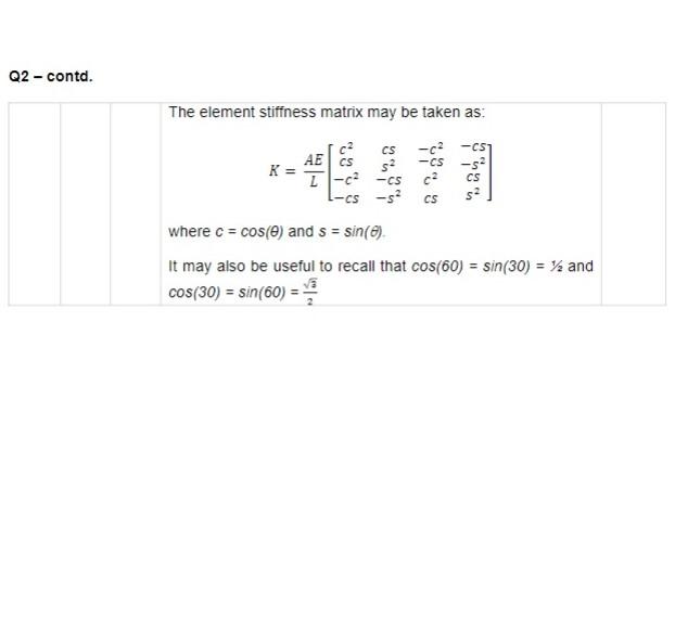 Solved Q2 (a) Consider the structure composed of three | Chegg.com