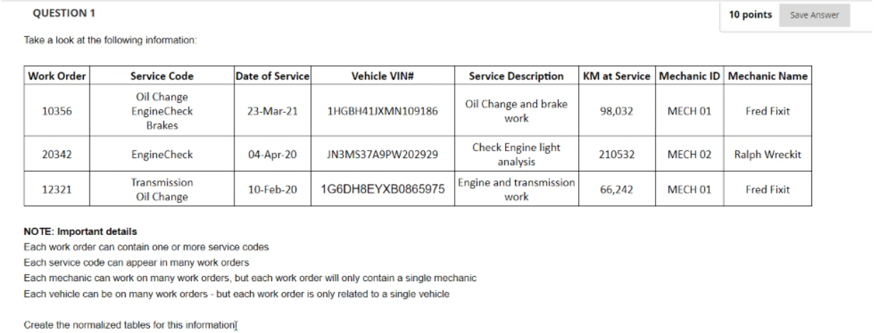 Solved Take a look at the following information: NOTE: | Chegg.com