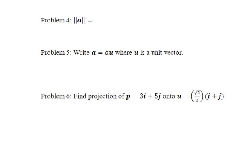 Solved Vectors (ijk basis, 6pts) | Chegg.com