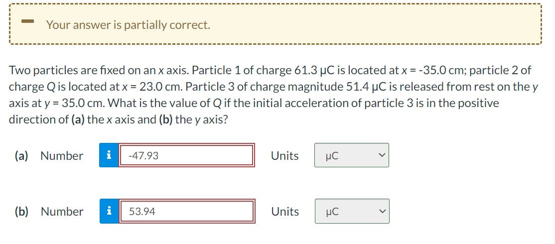 Solved Two particles are fixed on an x axis. Particle 1 of | Chegg.com