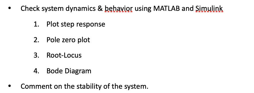 Solved Question:-Check system dynamics & behavior | Chegg.com