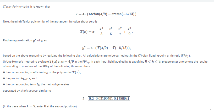 Solved = T- + - ตร 7 (Taylor Polynomials). It is known that | Chegg.com