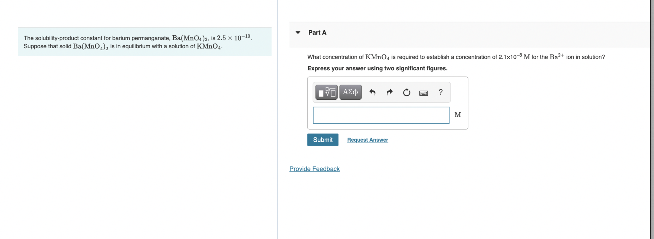 Solved The solubility-product constant for barium | Chegg.com