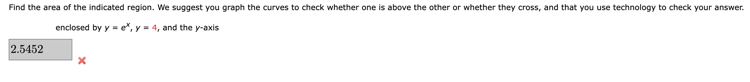 Solved Find The Area Of The Indicated Region We Suggest You Chegg