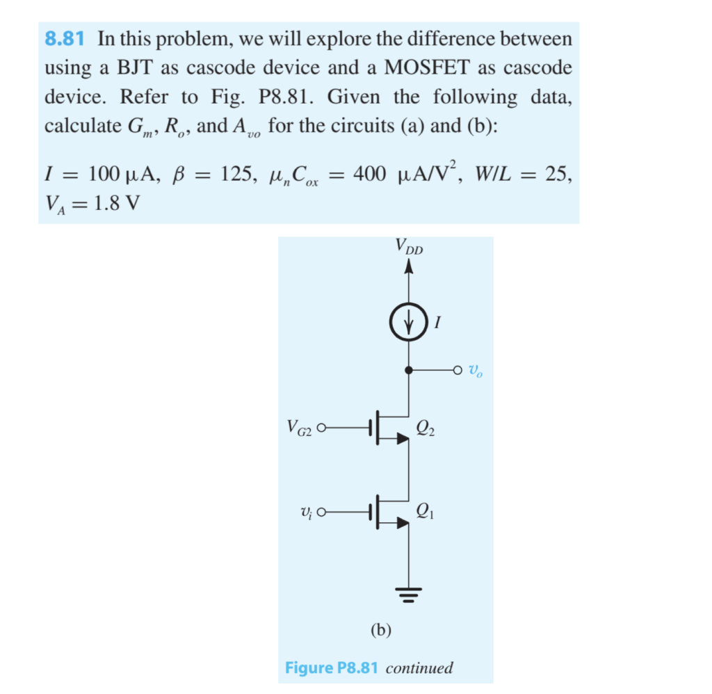 Solved 8.81 In this problem, we will explore the difference | Chegg.com