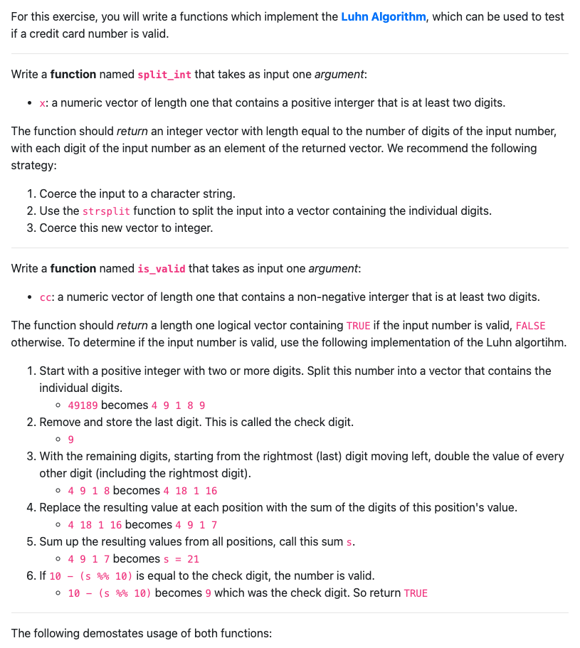 Solved For this exercise, you will write a functions which | Chegg.com