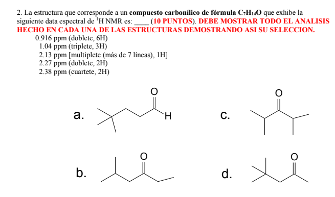 Solved The structure that corresponds to a carbonyl compound | Chegg.com