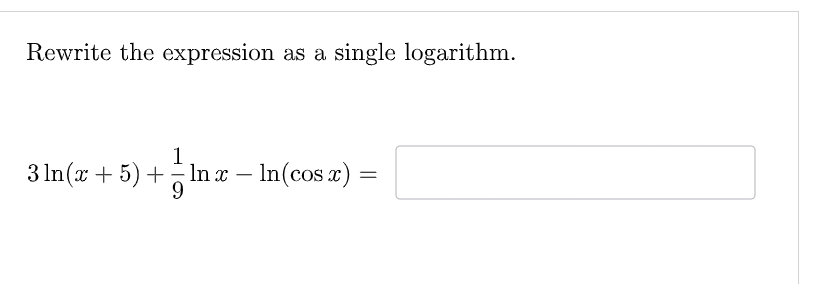 Solved Rewrite the expression as a single | Chegg.com