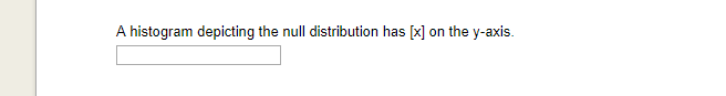 Solved A histogram depicting the null distribution has [x] | Chegg.com