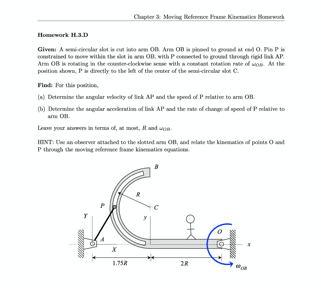 Solved Chapter 3: Moving Reference Frame Kinematics Homework | Chegg.com