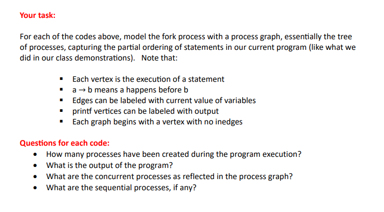 Solved Void Fork 1 Int X1 Pid T Pid Fork If 