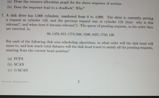 Solved (a) Draw the resource allocation graph for the above | Chegg.com