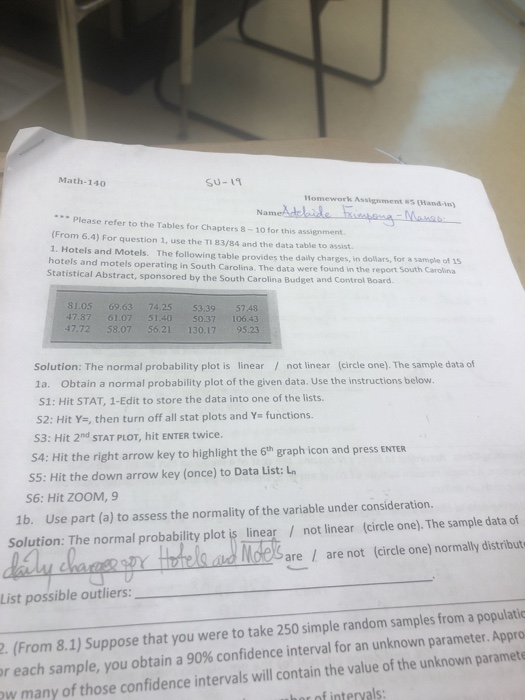 Solved Math-140 SU-11 Homework Assignment s (Hand-i) | Chegg.com