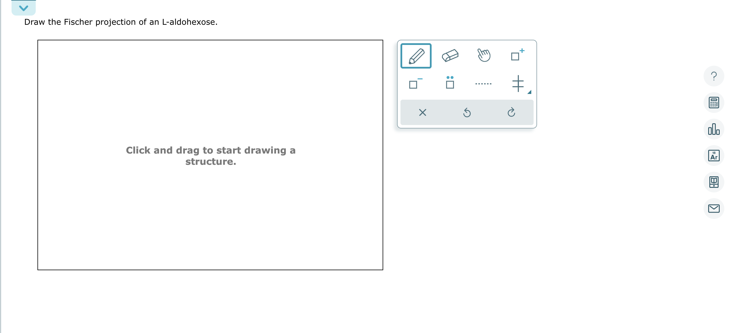 Solved Draw the Fischer projection of an L-aldohexose. Click | Chegg.com