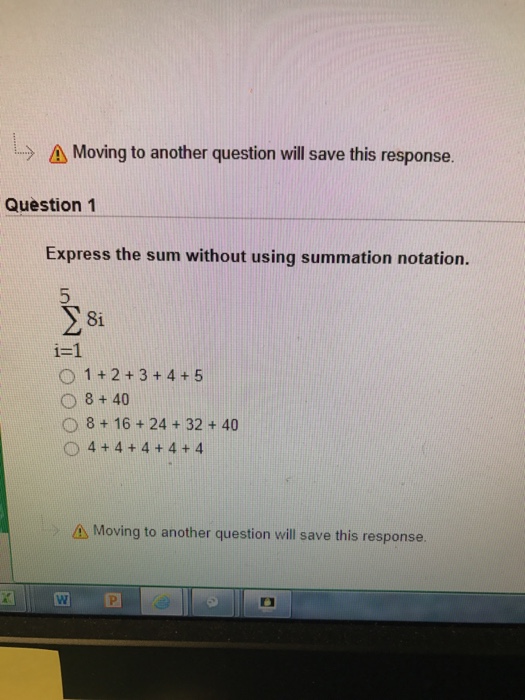 Solved Express the sum without using summation notation. | Chegg.com