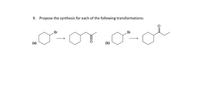 Solved Propose the synthesis for each of the following | Chegg.com
