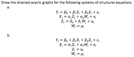 Solved Draw the directed acyclic graphs for the following | Chegg.com