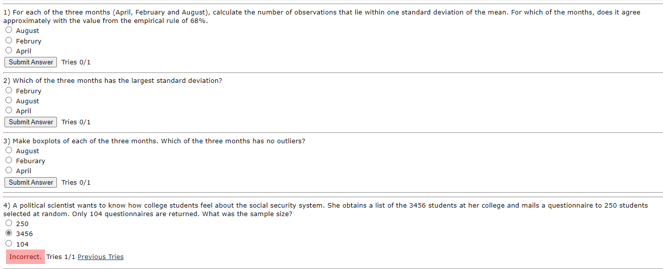 Solved April F Aug Feb 202 97 194 203 220 ww833u8 120 143 61 | Chegg.com