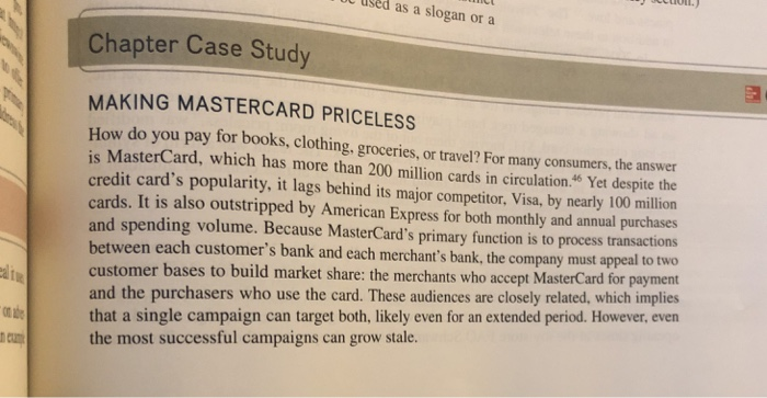 Solved used as a slogan or a Chapter Case Study MAKING | Chegg.com