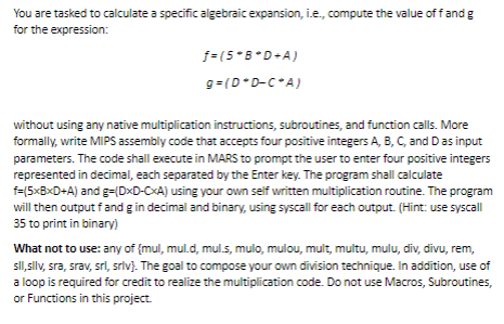 [Solved]: MIPS ASSEMBLY LANGUAGE You are tasked to calculate