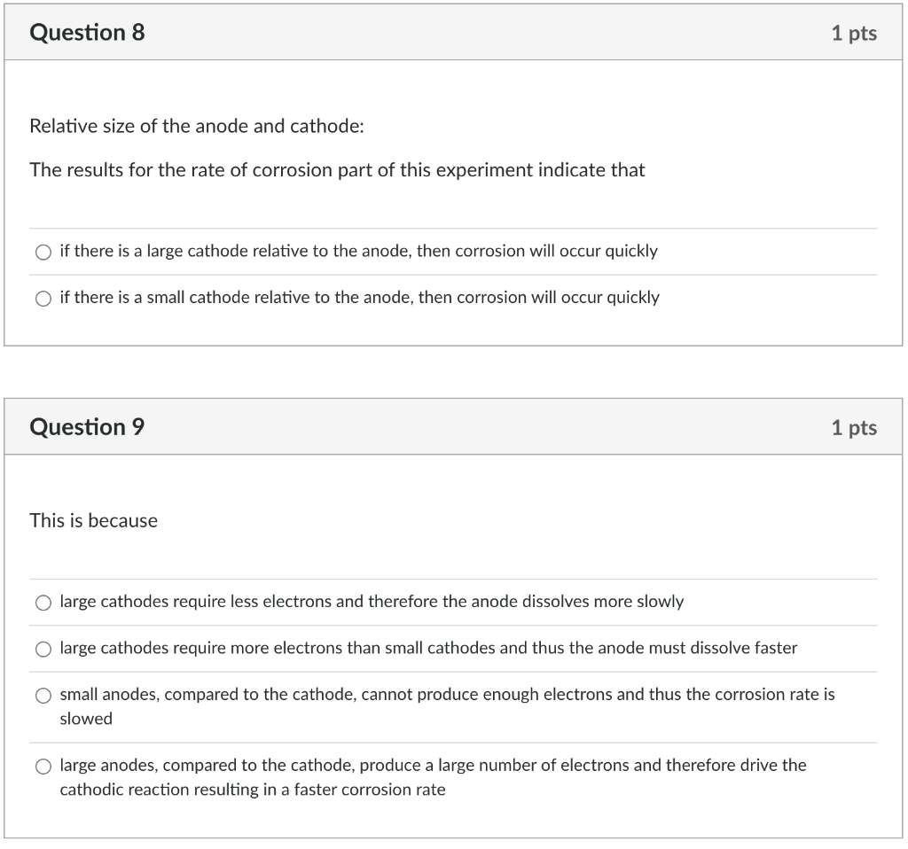 Solved True or False? Left hand side (LHS) will be the anode | Chegg.com