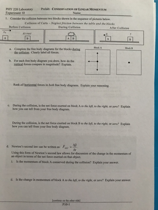 Solved Consider the collision between two blocks shown in | Chegg.com