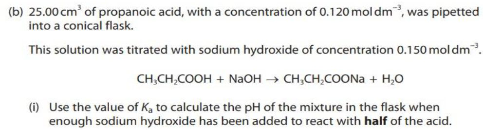 Solved Propanoic acid is a weak acid with Ka = 1.30 x 10 | Chegg.com