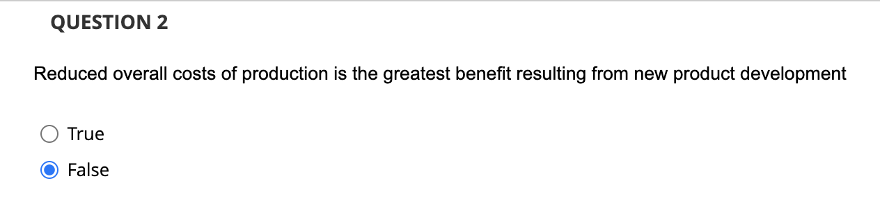Solved Reduced overall costs of production is the greatest | Chegg.com