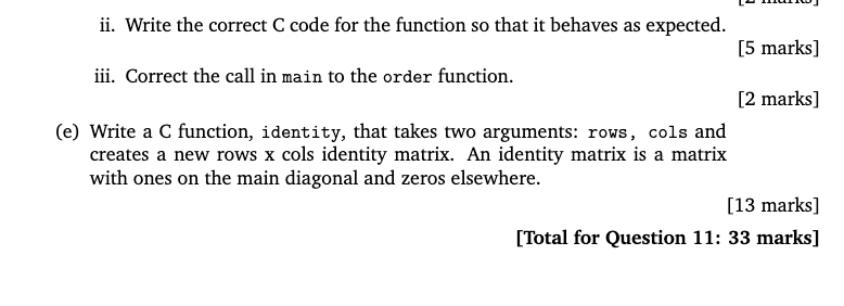 Solved (c) Write C code that reads in two strings of up to | Chegg.com