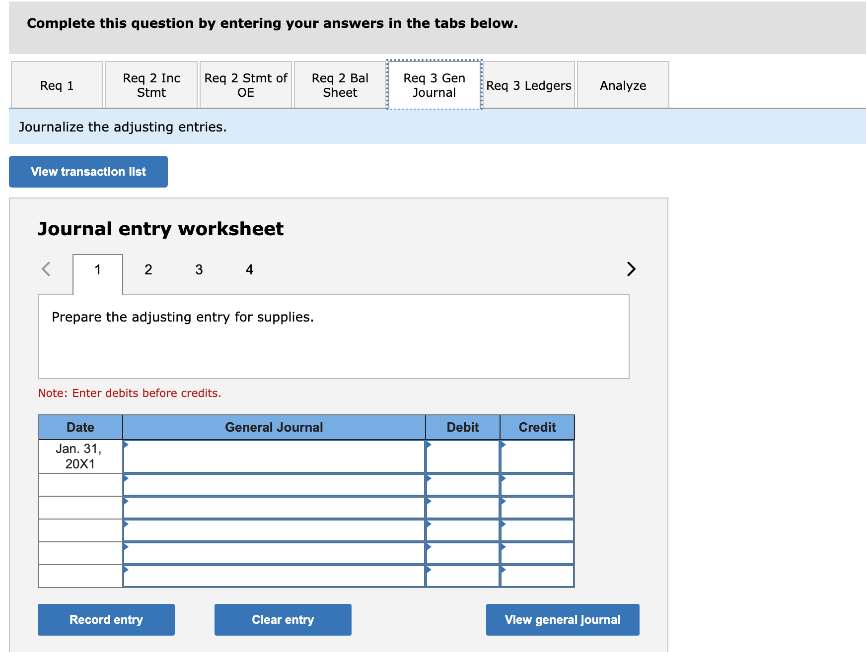 Solved Complete the worksheet for the month.Complete this | Chegg.com