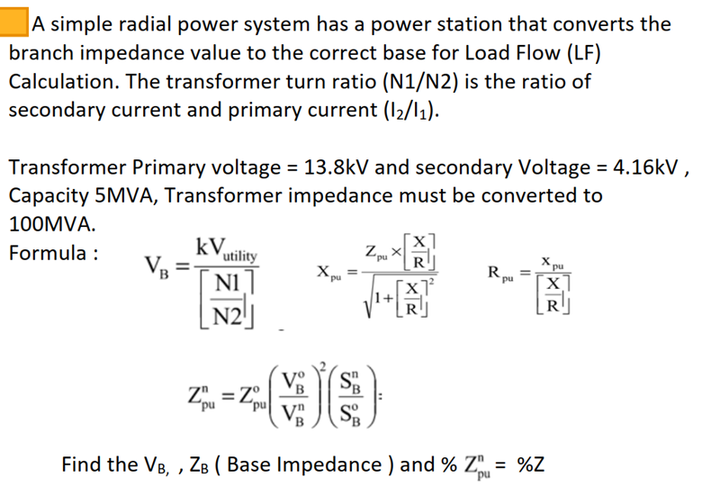 Solved A simple radial power system has a power station that | Chegg.com