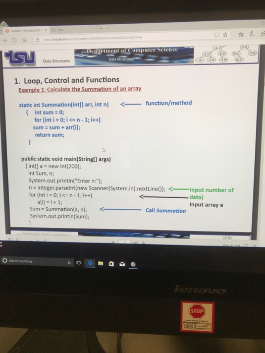 Solved Programming 3. (10 pts) Run/test program example 1 | Chegg.com