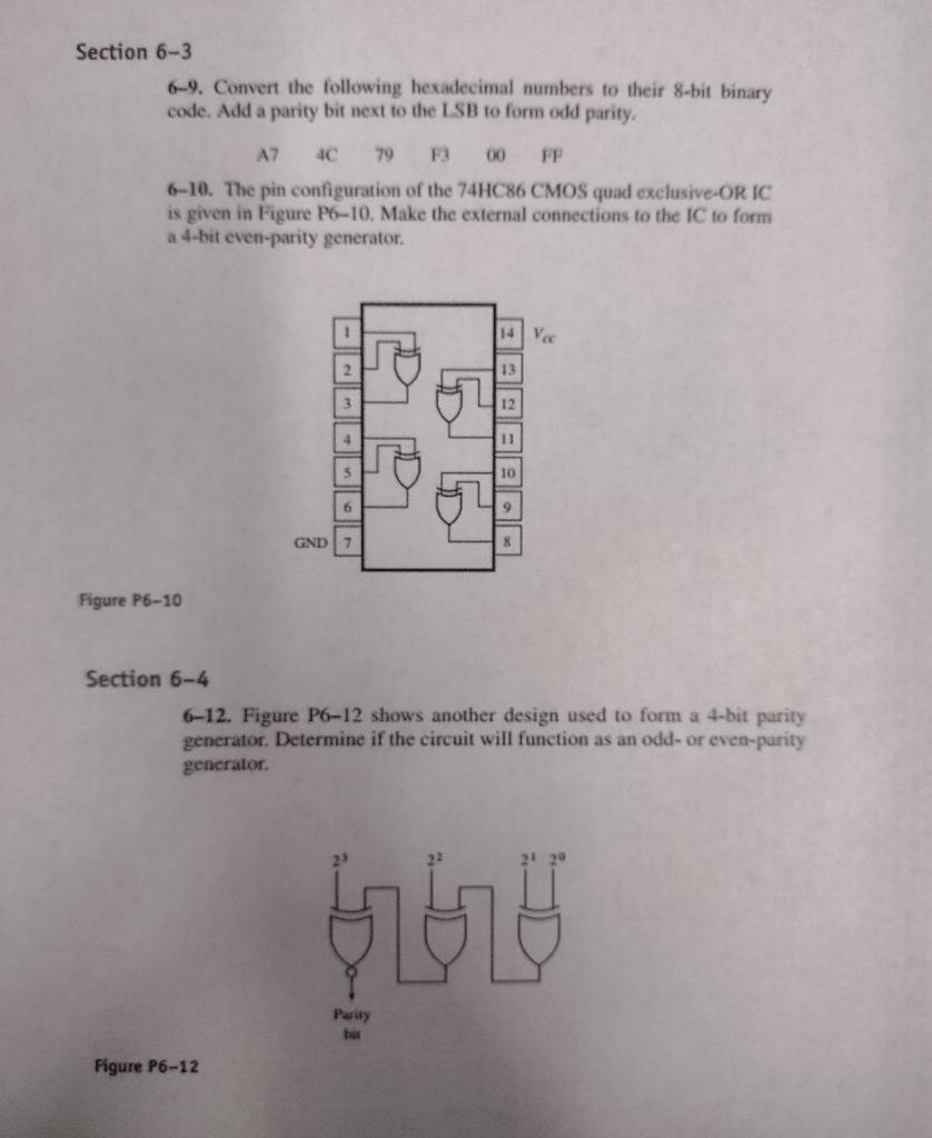 Solved 6-9. Convert the following hexadecimal numbers to | Chegg.com