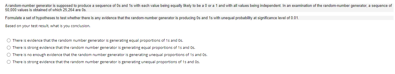 Solved A random-number generator is supposed to produce a | Chegg.com