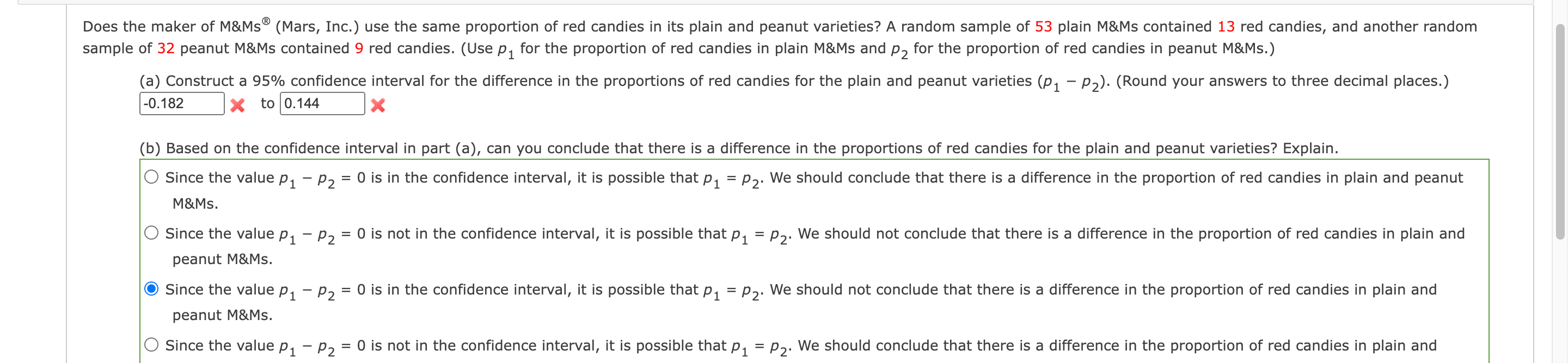 Solved M\&Ms. peanut M\&Ms. peanut M\&Ms. | Chegg.com