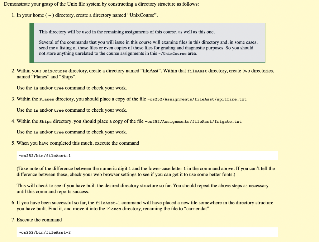Solved Demonstrate your grasp of the Unix file system by | Chegg.com