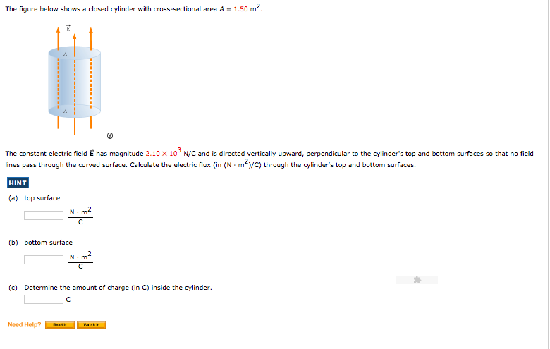 Solved The figure below shows a closed cylinder with | Chegg.com